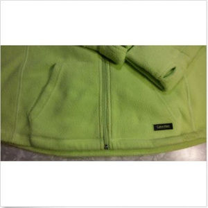 Calvin Klein | Tops | Calvin Klein Ck Performance Green Full Zip Fleece ...